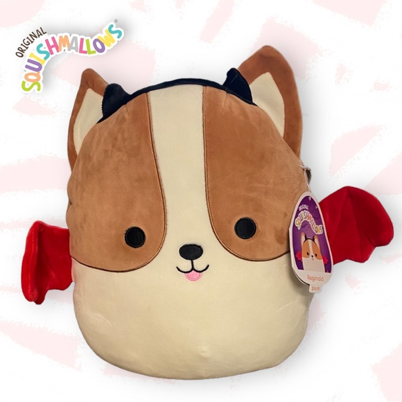 Squishmallows | Toys | Nwt Squishmallow 8 Reginald The Corgi Devil Dog ...